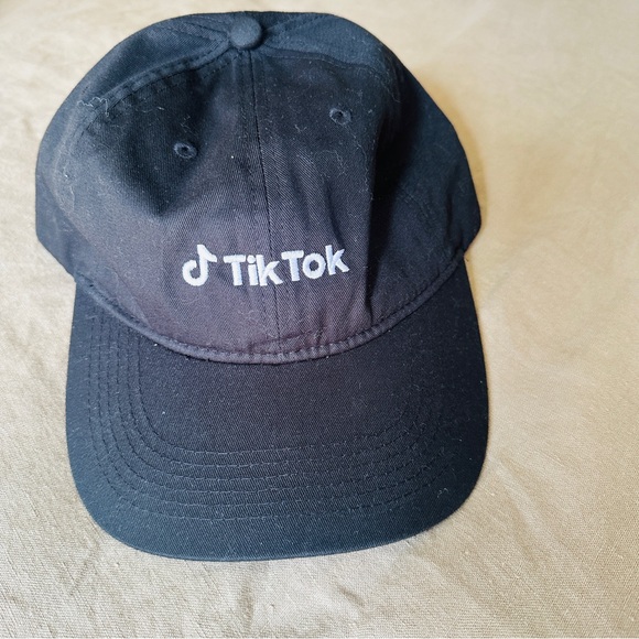 tiktok | Accessories | Official Tiktok Black Logo Hat Classic Sixpanel ...